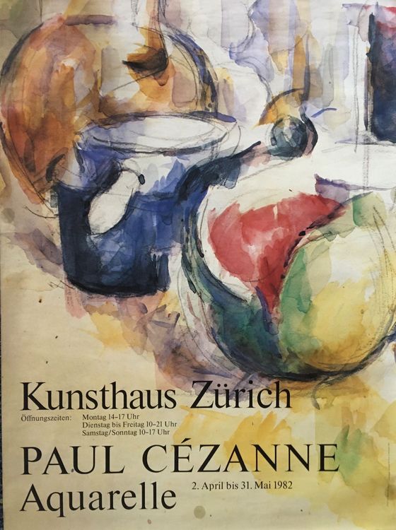 Plakat Kunsthaus Zürich, Paul Cézanne, Aquarelle, 1982 (Gebraucht) in Frauenfeld für CHF 49 ...