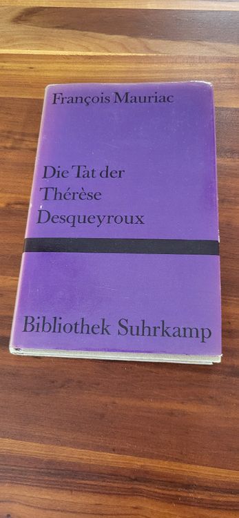 François Mauriac "Die Tat der Thérèse Desqueyroux" RAR (Gebraucht) in ...