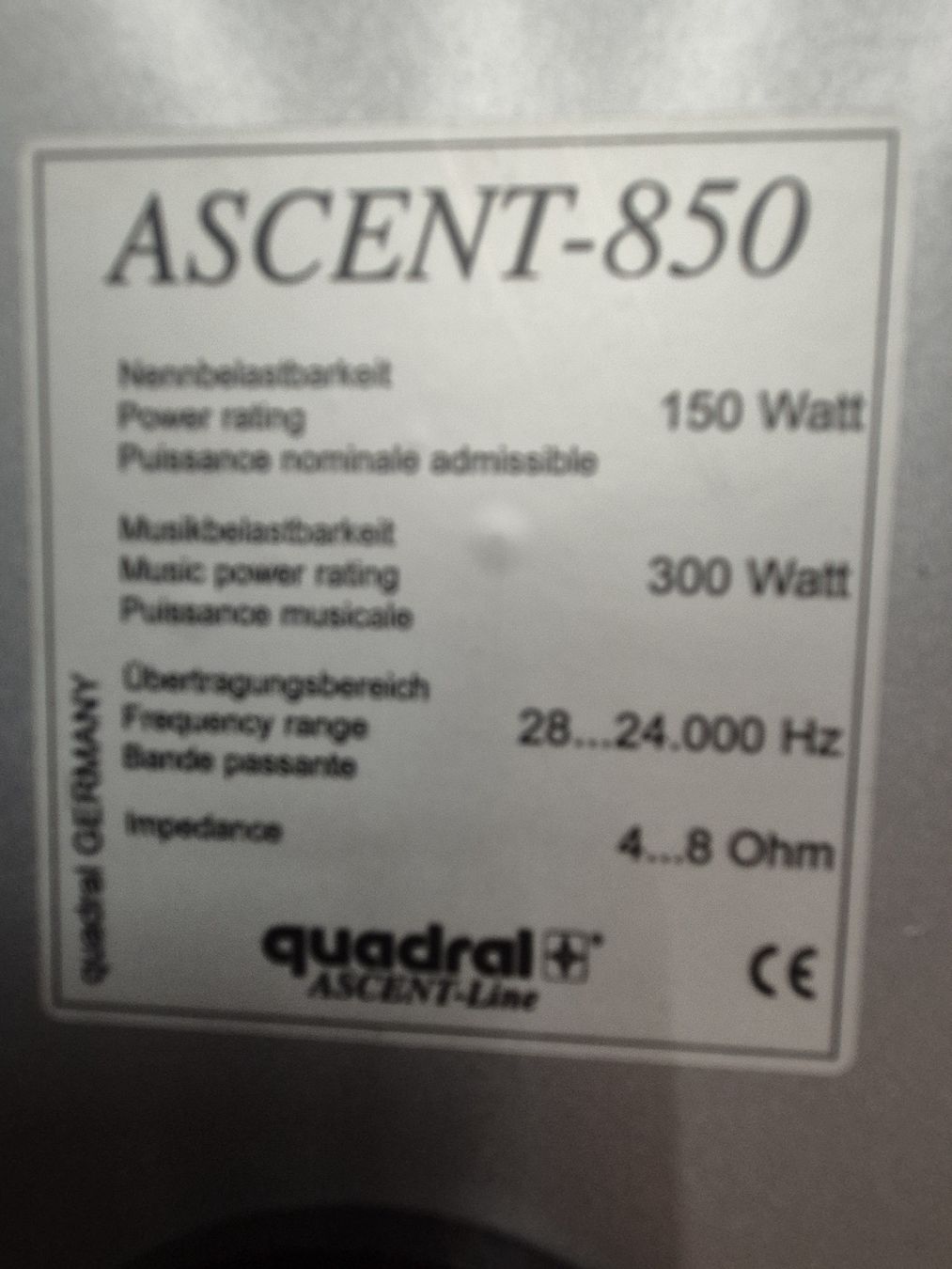 Quadral Ascent 850 Standlautsprecher Paar – Top Zustand (Gebraucht) in ...