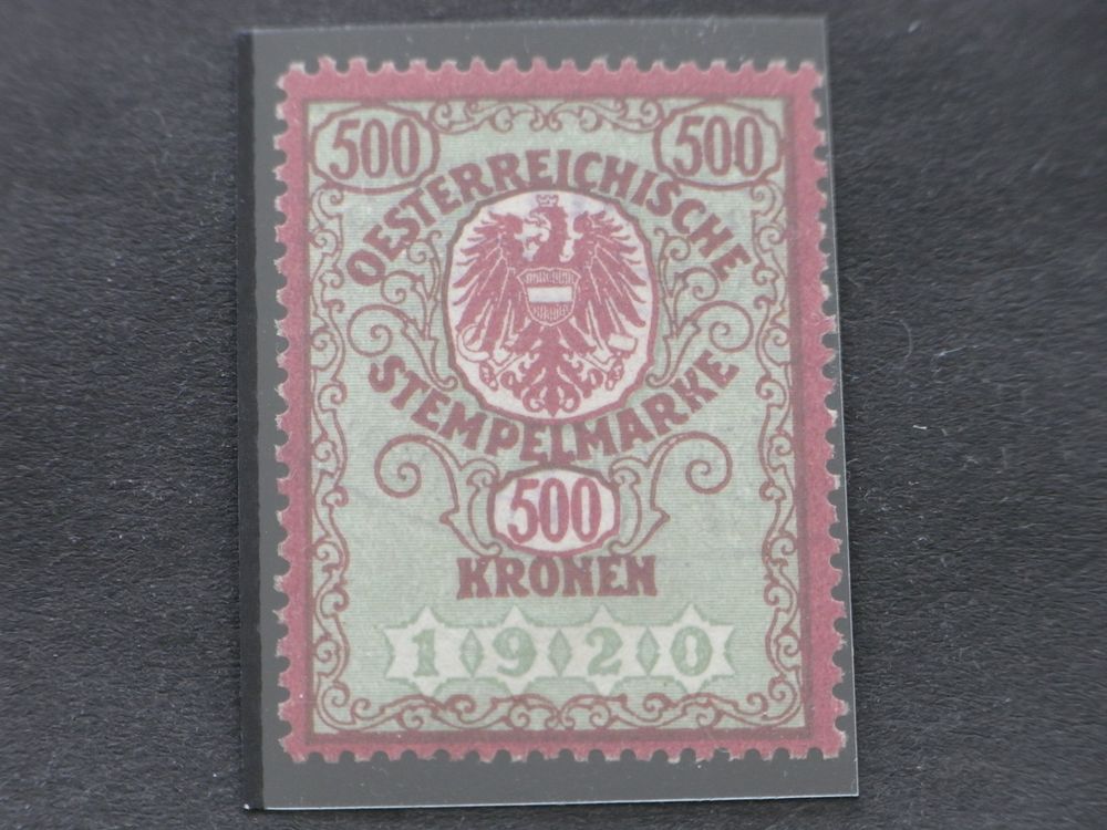 Österreich 1920 Stempelmarke gest. (Gebraucht) in Ittigen für CHF 1 ...