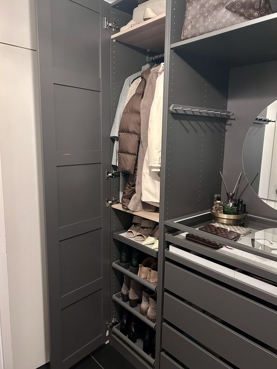 Stilvolle Garderobe Schwarz Ikea Bilder
