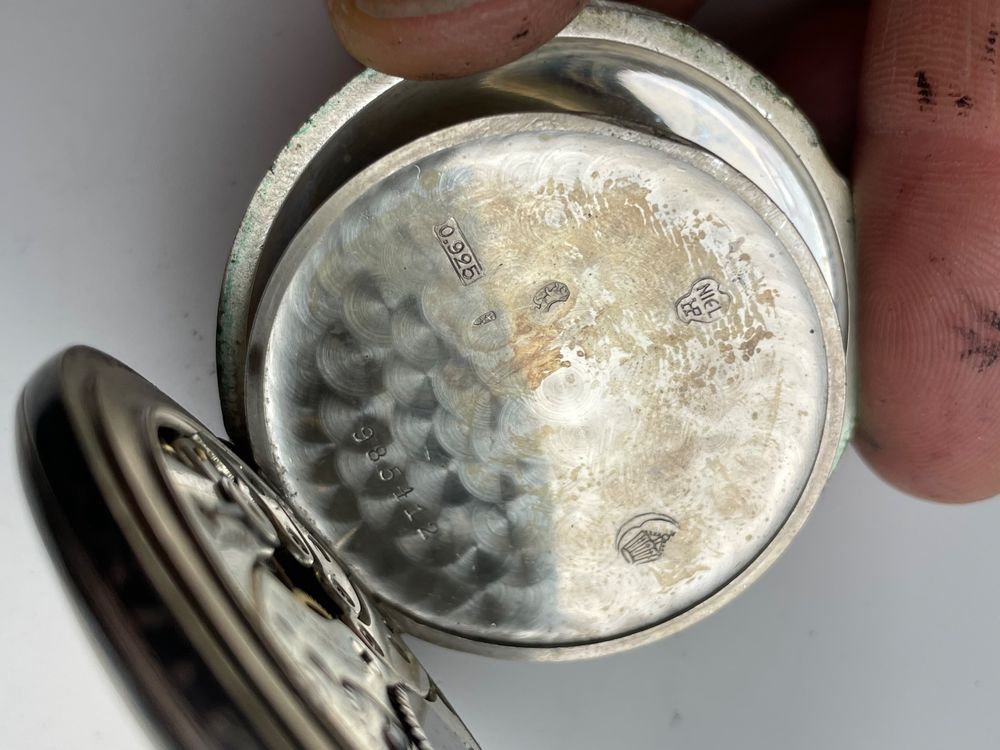 Record Watch Geneve Taschenuhr 0.925 Silber | Kaufen auf Ricardo