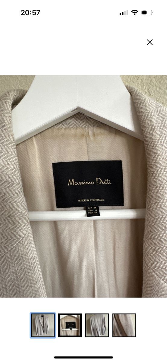 Massimo Dutti Damenblazer, Grösse 36, grau (Gebraucht) in Basel für CHF ...