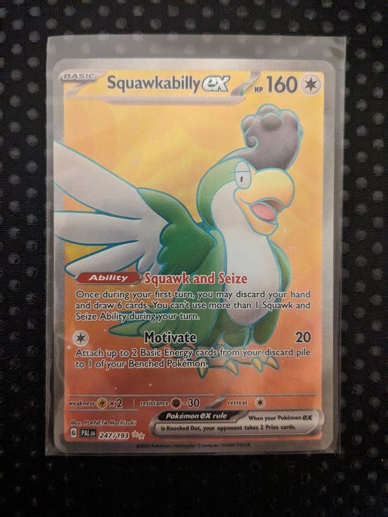 Pokémon Paldea Evolved - Squawkabilly EX 247/193 ( EN ) (Neu (gemäss ...