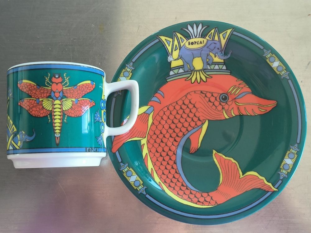 BOPLA Langenthal Espressotasse LIBELULLA &Teller FORTUNA neu | Kaufen ...