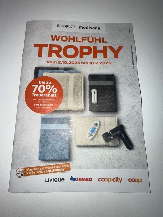 3x volle Coop Trophy Karten „Wohlfühl Trophy“ (20 Stk) (Gebraucht) in ...