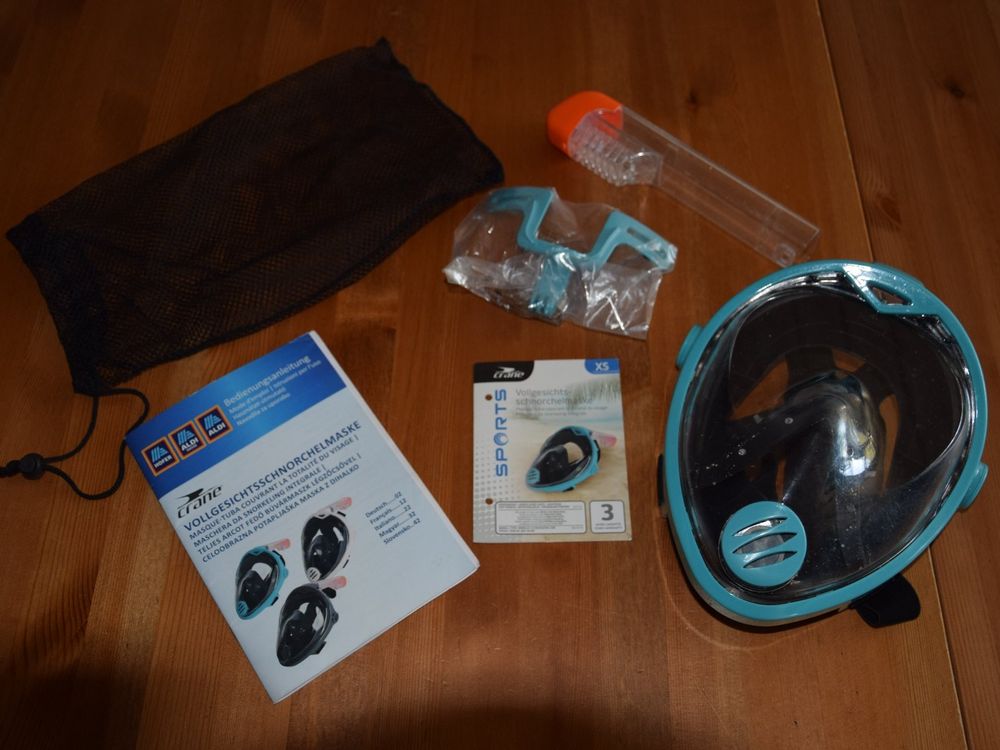 Vollgesichts- Schnorchelmaske XS | Kaufen auf Ricardo