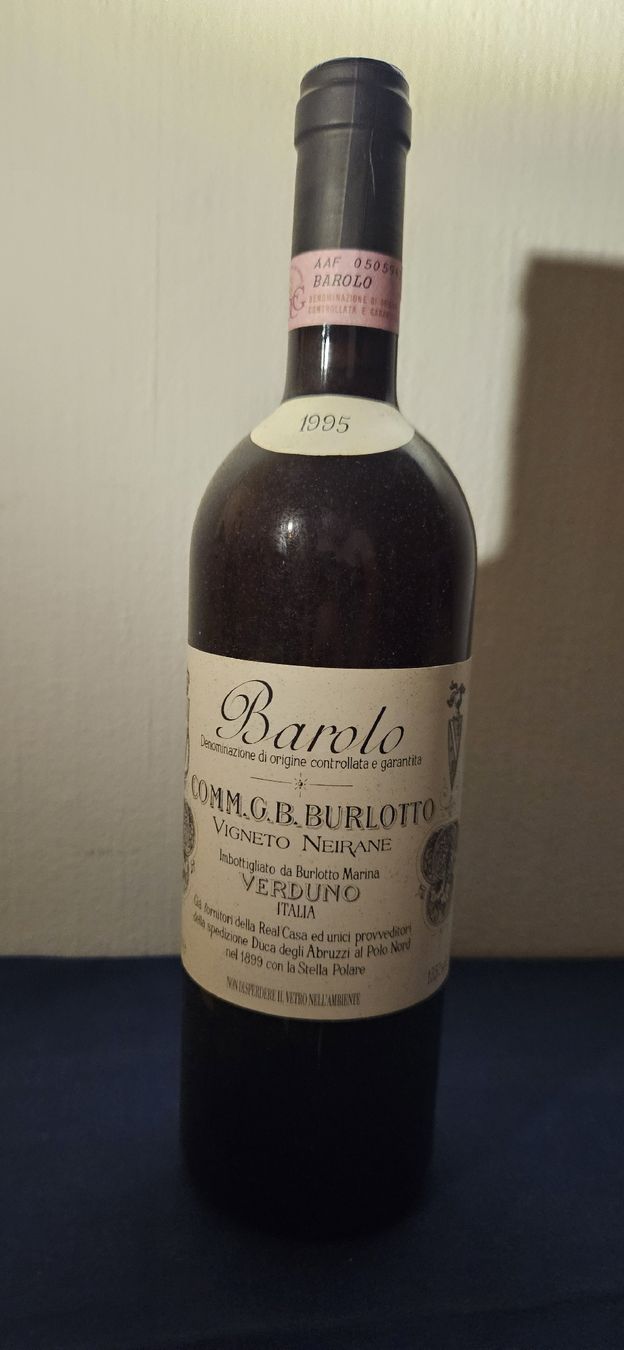 Barolo Comm. G.B. Burlotto „Vigneto Neirane“ 1995 (Neu (gemäss ...