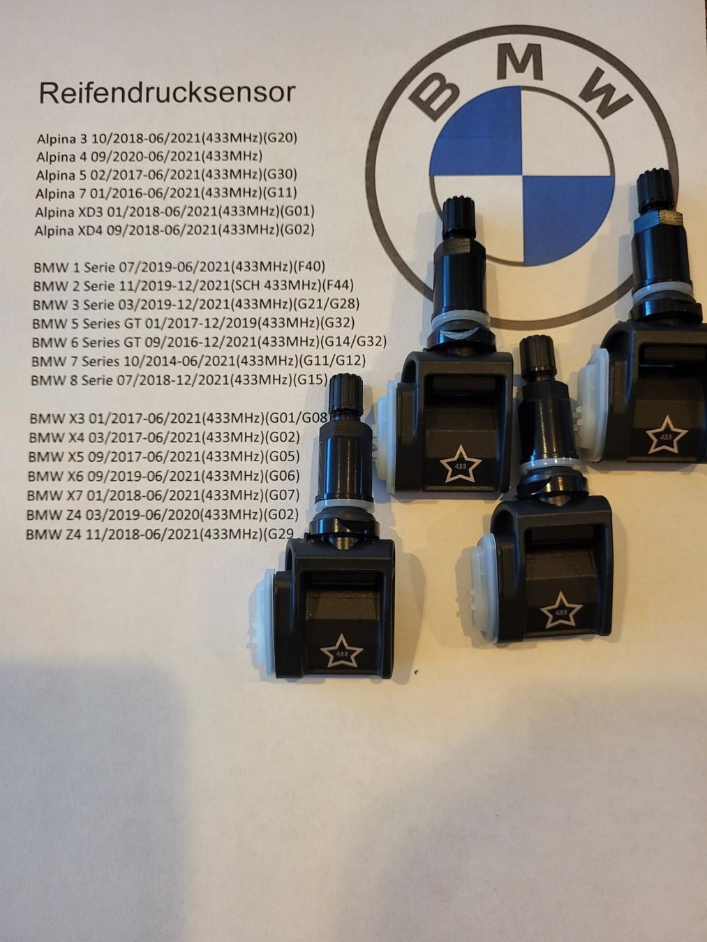 Alle BMW Modelle Reifendrucksensoren (Neu und originalverpackt) in Wauwil für CHF 84 – mit ...