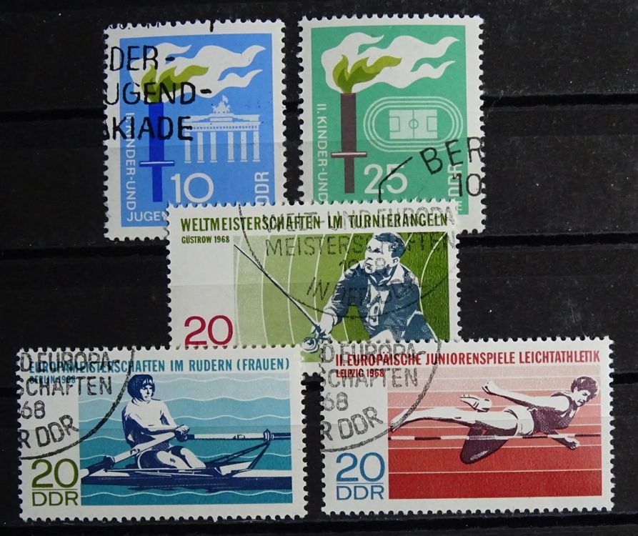 DDR 1968, 2 Serien gestempelt (Gebraucht) in Haslen GL für CHF 0.45 – mit Lieferung auf Ricardo ...