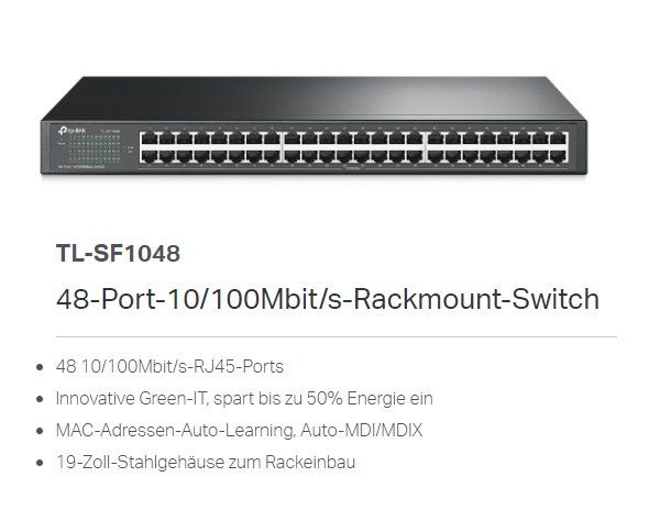 TP-Link TL-SF1048 48-Port Switch (Neu und originalverpackt) in Aarau ...