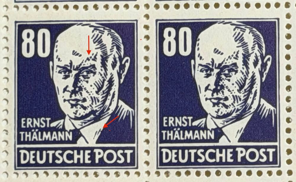 DDR: Bogen Mi 339, Ernst Thälmann, 80 Pf. ** (über 1000 ME) (Gebraucht ...