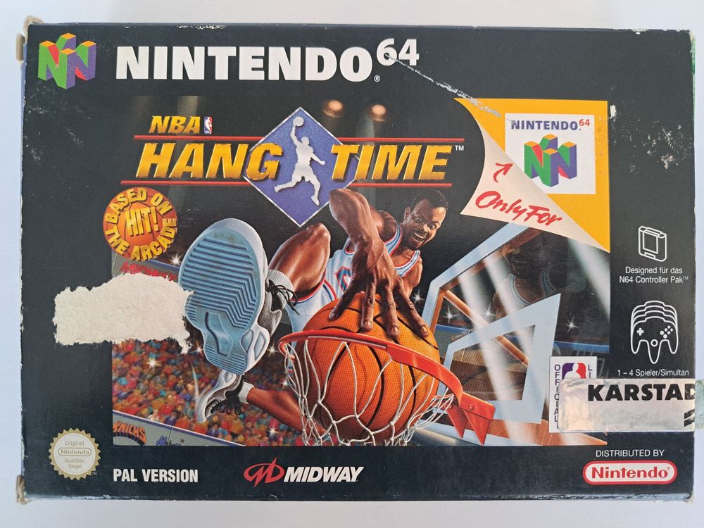 NBA Hang Time OVP/CIB (Nintendo 64/N64) (Gebraucht) in Balgach für CHF ...