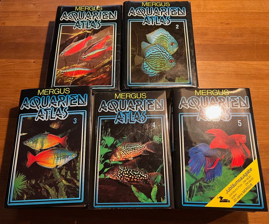 Mergus Aquarien Atlas 5 Bände komplett Set (Gebraucht) in St. Gallen ...