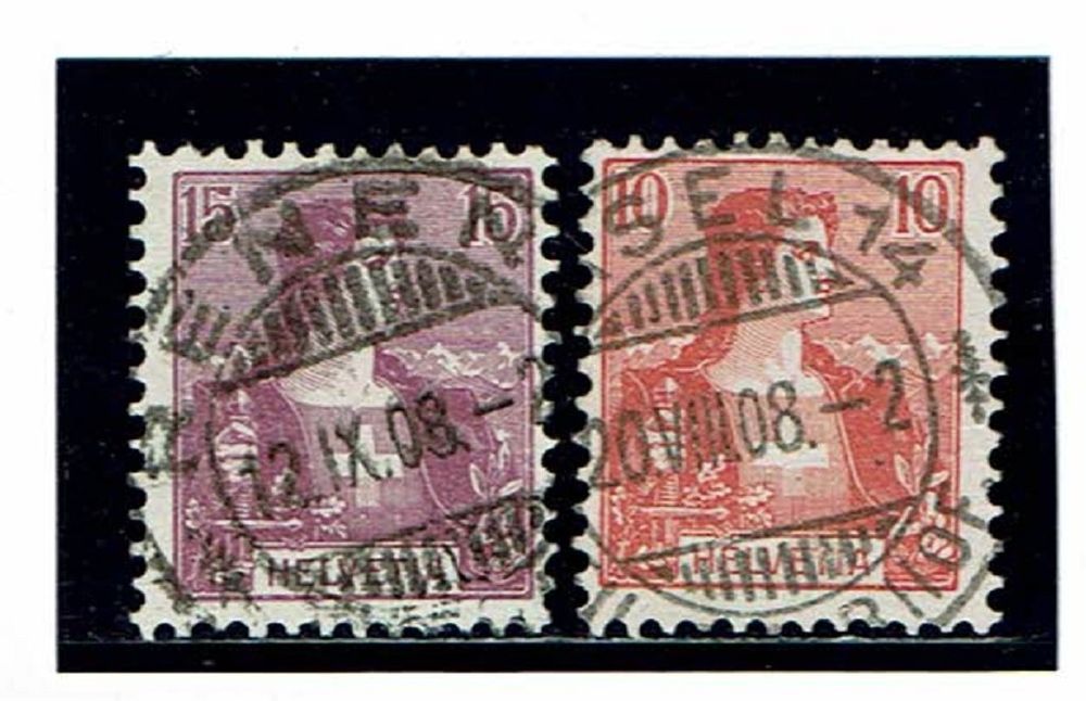 REID4/Helvetia 106+104 Vollstempel Renens+Basel 14 (Gebraucht) in Neuchâtel für CHF 6 – mit ...