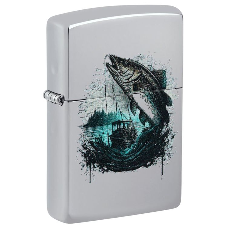 ZIPPO Fish and Boat Fischer Feuerzeug 60007022 (Neu und ...