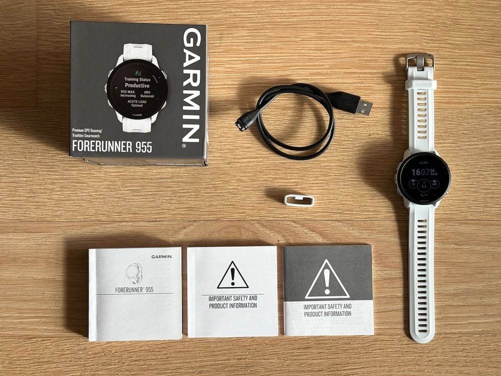 Garmin Forerunner 955 weiss mit Garantie - Touchscreen (Gebraucht) in ...