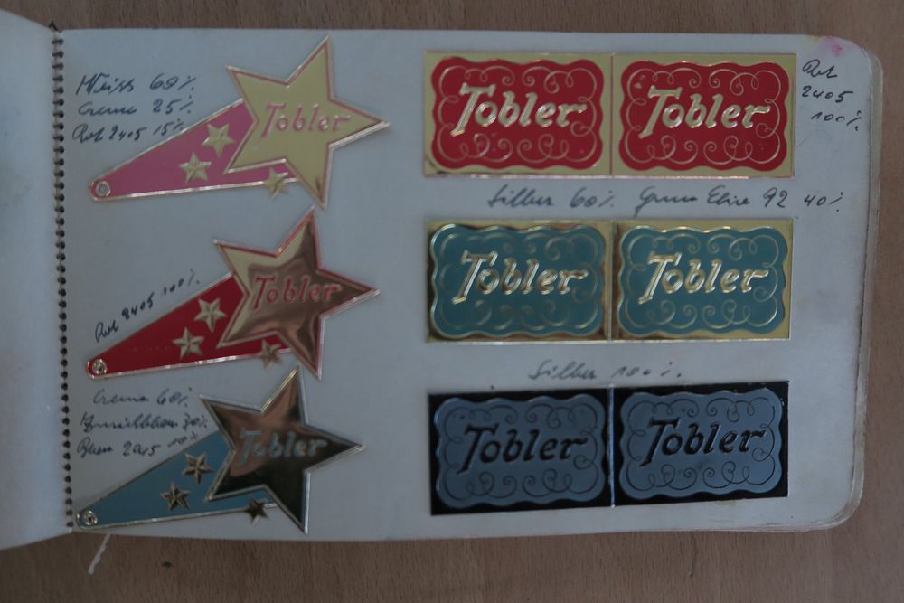 Vintage Aufkleberalbum 50iger Jahre, Tobler, Suchard, usw. (Gebraucht ...