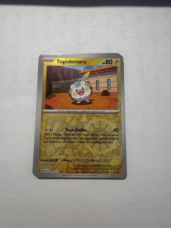 Togedamaru reveresed holo reisegefährten pokemon (Neu (gemäss ...