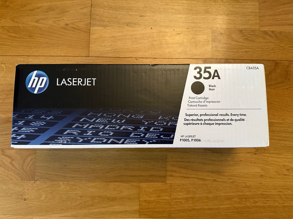 Original ungeöffneter HP Toner 35A ( CB435A ) (Neu und originalverpackt ...