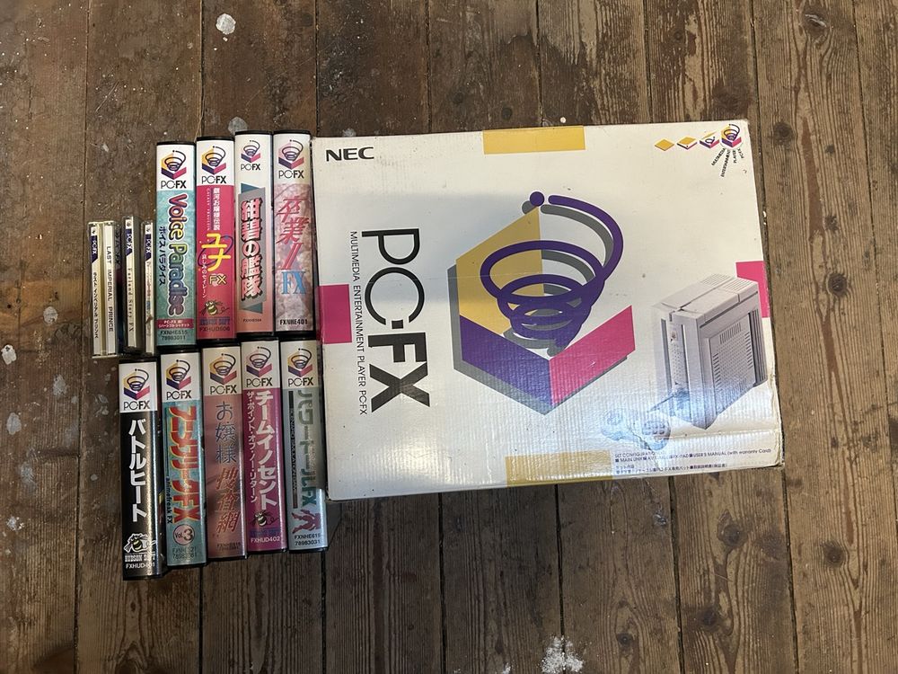 NEC PC-FX Konsole + Box & Spiele – getestet & funktionsfähig (Gebraucht ...