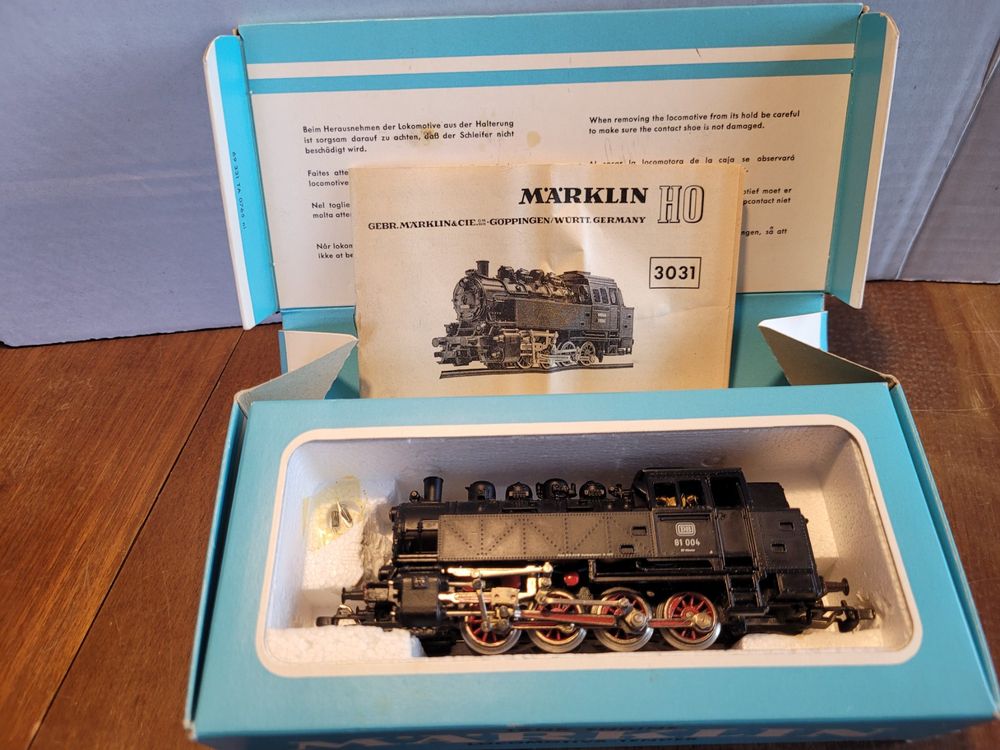 Märklin 3031, DB Dampflok BR 81, analog, mit Telex Kupplung | Kaufen ...