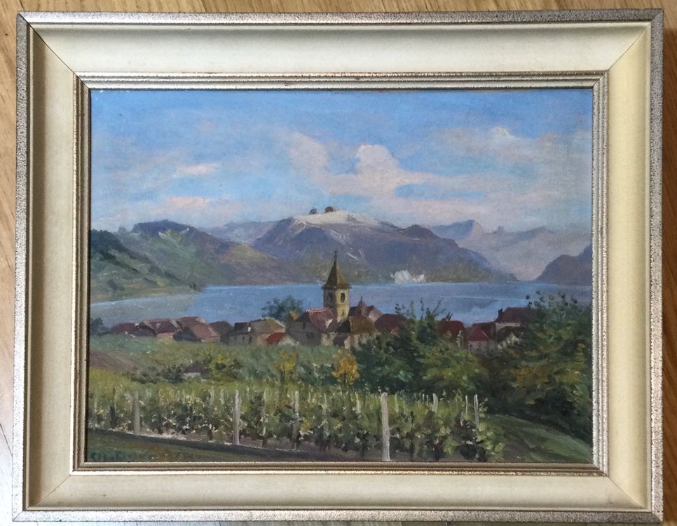 Charles DUVOISIN (XX) Landschaft Gemälde | Kaufen auf Ricardo