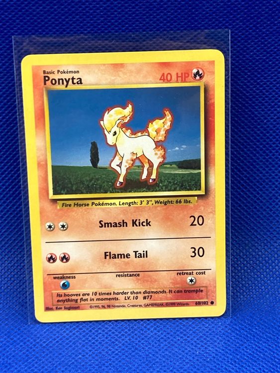 Pokemon BASE SET / Ponyta 60 / 102 EN - (NM) (Gebraucht) in Baar für ...