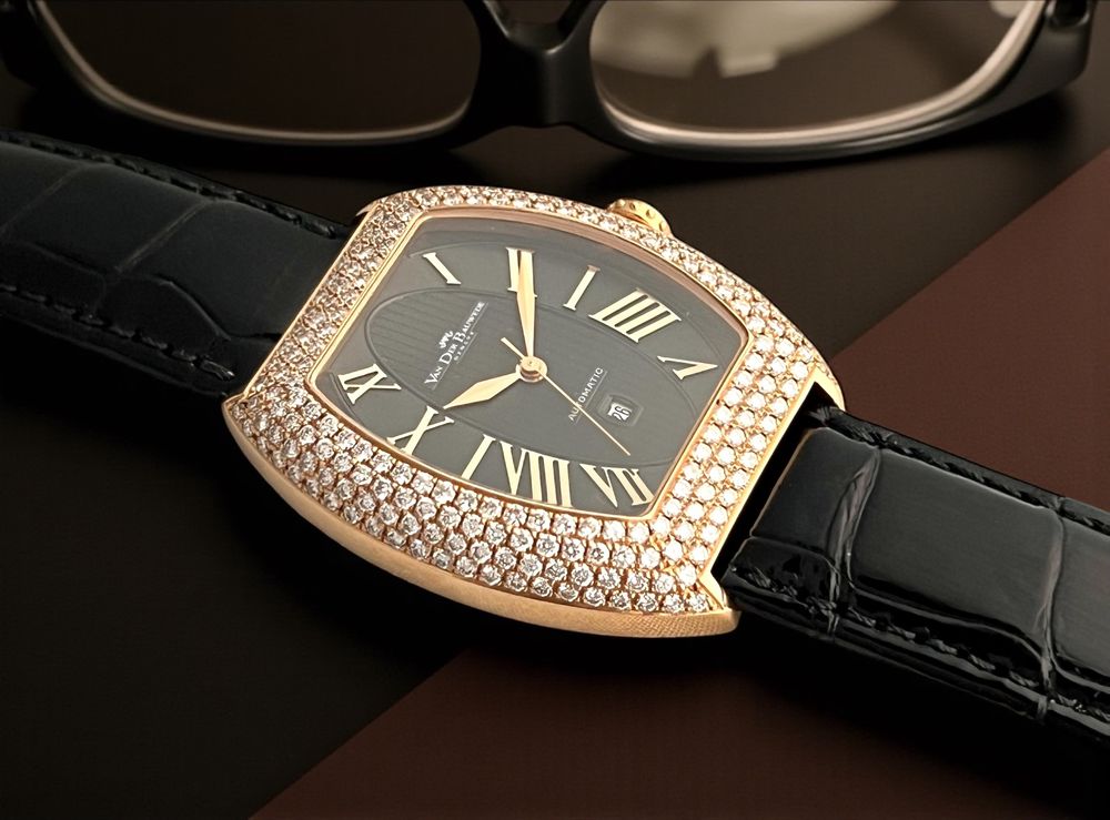 Van Der Bauwede MAGNUM XS Automatic18k Rose Full Diamonds (Neu und ...