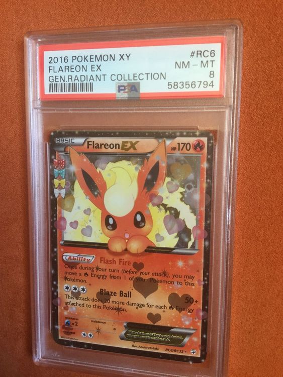 Flareon EX, Generation Radiant Collection (2016), PSA 8 (Gebraucht) in ...
