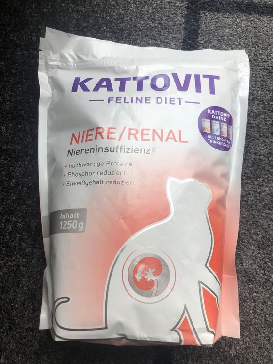 KATTOVIT Niere / Renal Feline Diet Insuffisance Rénale 1.8kg (Neuf avec ...