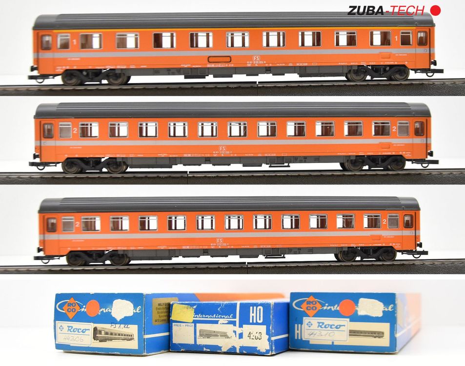 3x Roco Eurofima Personenwagen der FS H0 GS mit OVP (Gebraucht) in St. Gallen für CHF 25 – mit ...