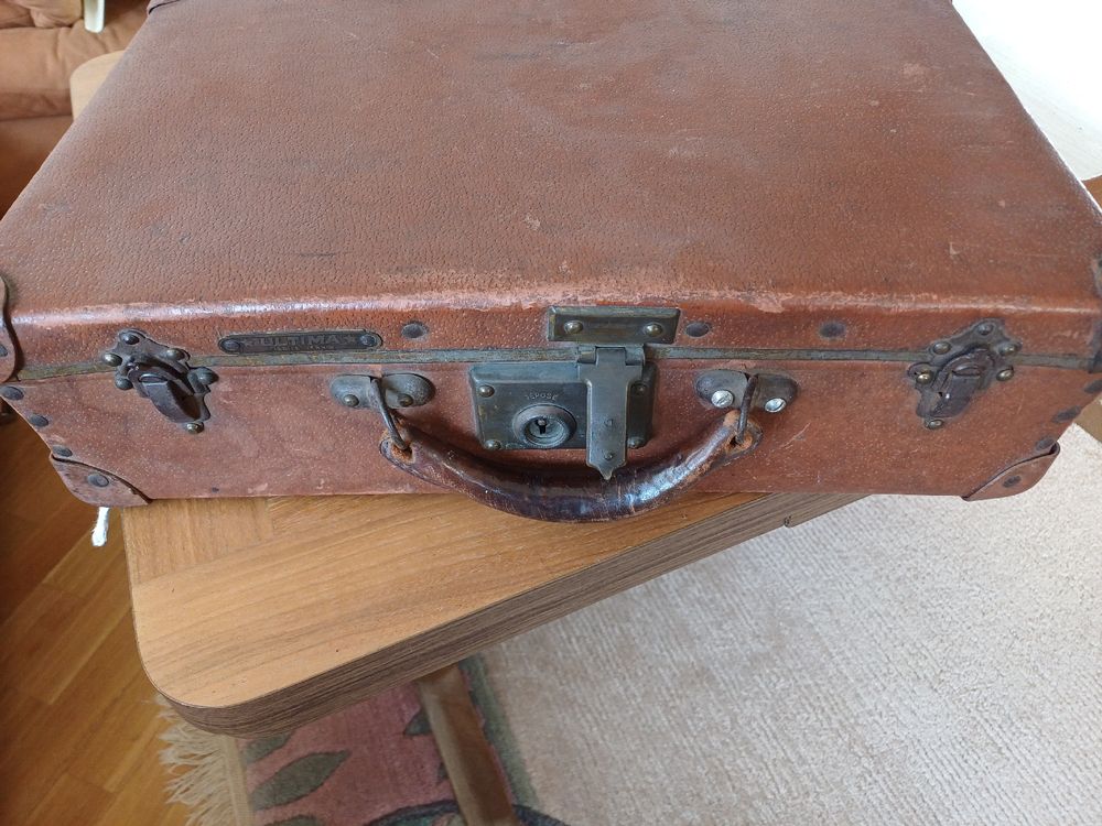 Valise ancienne en cuir, style vintage | Kaufen auf Ricardo