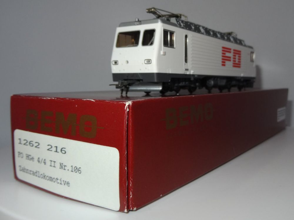 Bemo 1262 216, FO, HGe, 106, weiss, Zahnradlokomotive, NEU (Neu und ...