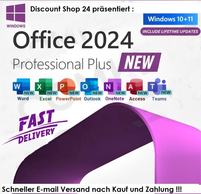 Microsoft Office 2024 Professional Plus - Windows 10/11 - | Acheter sur Ricardo