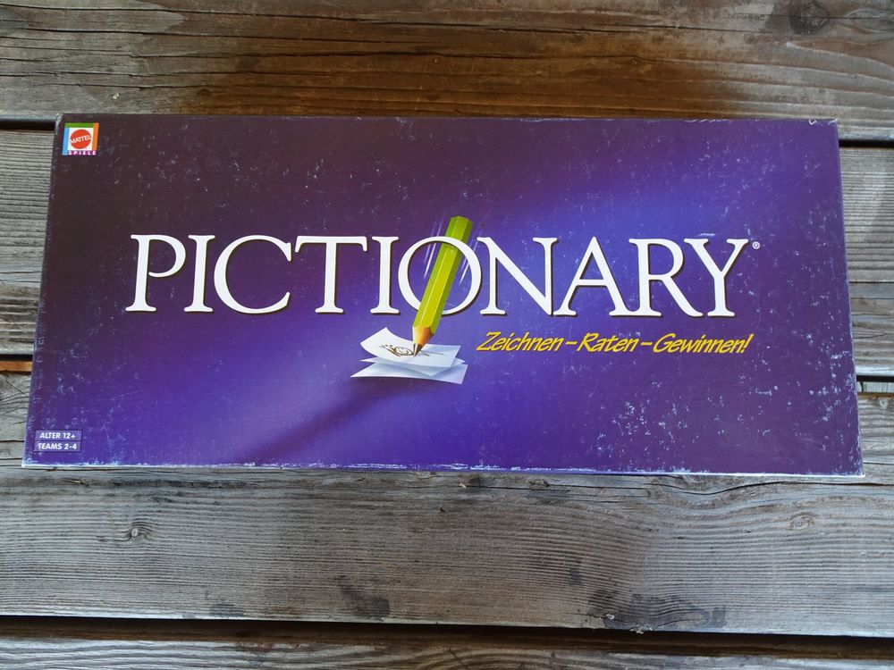 Pictionary Brettspiel von Mattel ab 12 Jahren - Sa23.51 (Gebraucht) in ...