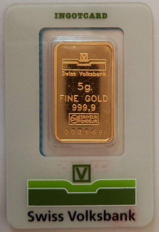 5 Gr. Gold Swiss Volksbank | Kaufen auf Ricardo