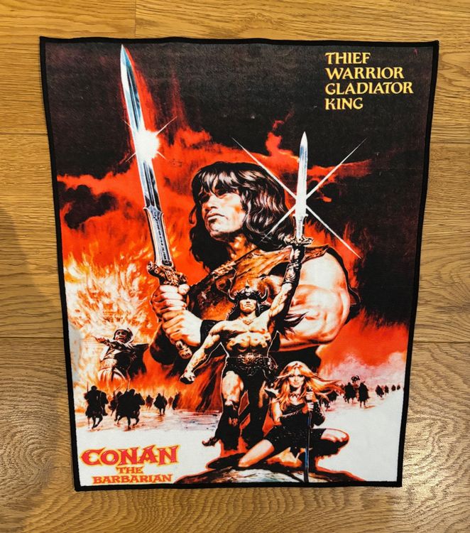 CONAN der Barbar - Rückenaufnäher / Back Patch heavy metal (Neu (gemäss ...
