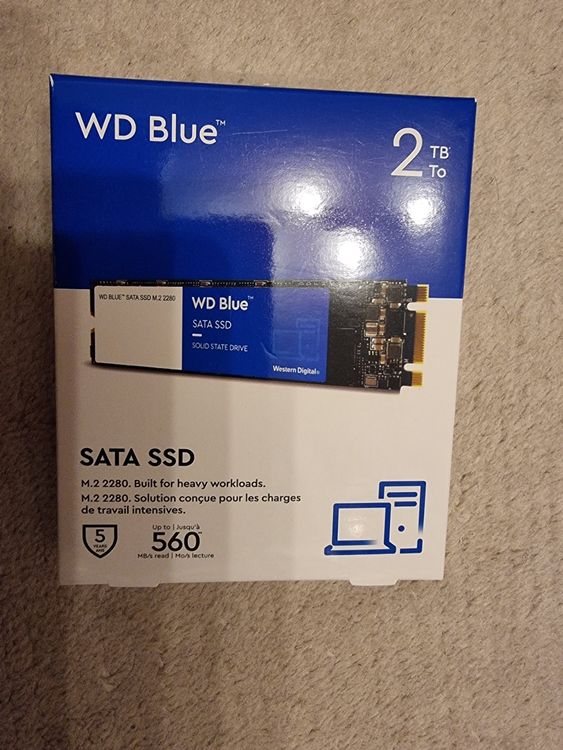 WD Blue SATA SSD M.2 2280 2 TB (Neu und originalverpackt) in Steinmaur für CHF 58 – mit ...