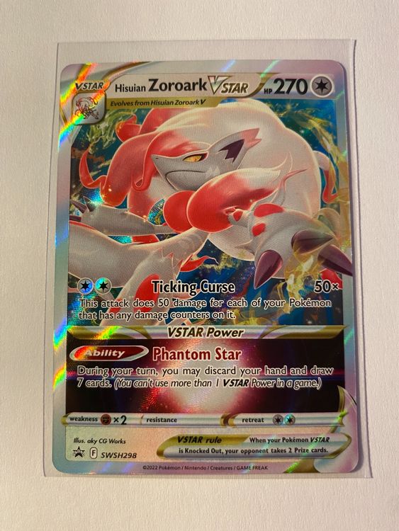 Pokemon Hisuian Zoroark VStar SWSH 298 EN | Kaufen auf Ricardo