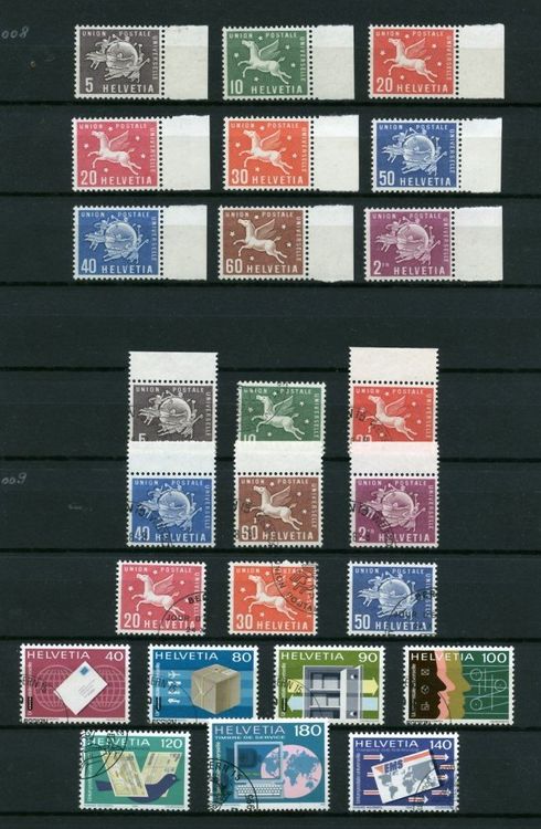 U.P. U 1-9 ** UND GEST. + 10 - 16 GEST. LUXUS - FR. 44.00 (Gebraucht) in Sarmenstorf für CHF 11 ...