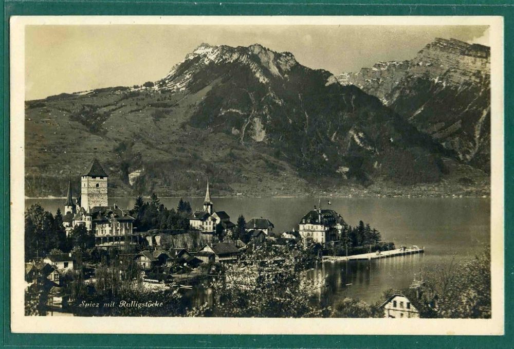 Spiez mit Ralligstöcke, 1928 (Gebraucht) in Sargans für CHF 1 – mit Lieferung auf Ricardo kaufen