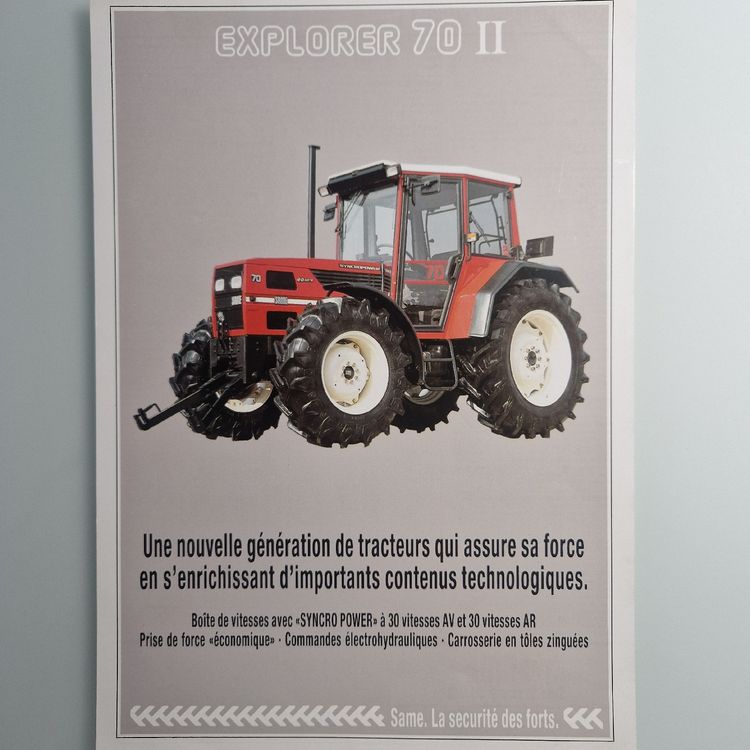 Same Explorer 70 II Traktor, Prospekte, Traktor, Französisch (Gebraucht) in Kirchlindach für CHF ...