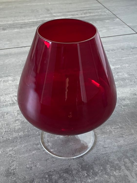 Grosses Glas - Kelch - Weinglas - XXL-Glas - rot - Vintage | Kaufen auf ...