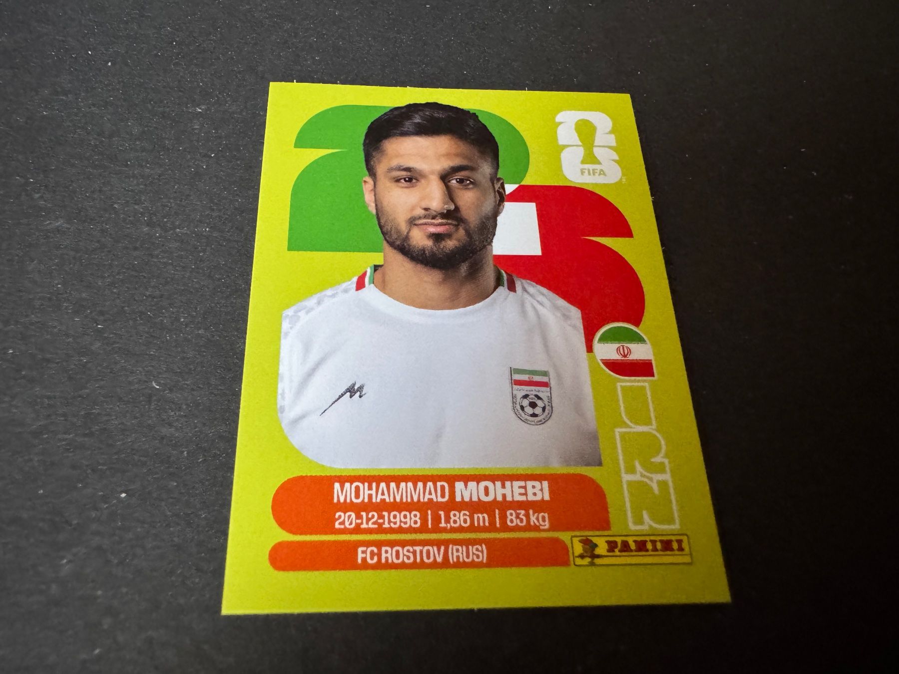 Panini FIFA WM 2026 Sticker - Mohammad Mohebi, Iran IRN 16 (Neu (gemäss ...