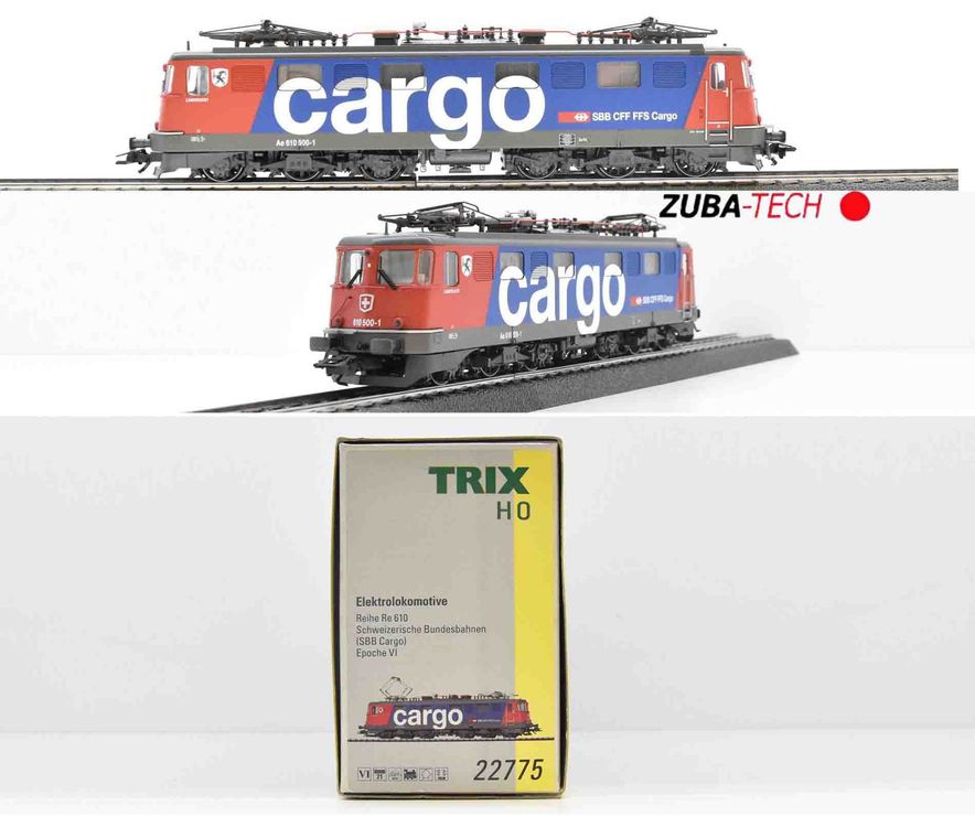 Trix 22775 E-Lok Re 610 SBB Cargo H0 GS Analog mit OVP (Gebraucht) in ...
