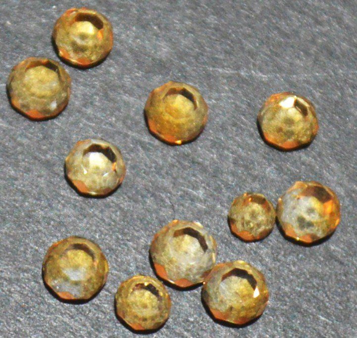 Mineralien Set L-6310 - 11 Stück Citrin facettiert 3x3 bis 4 (Neu und ...