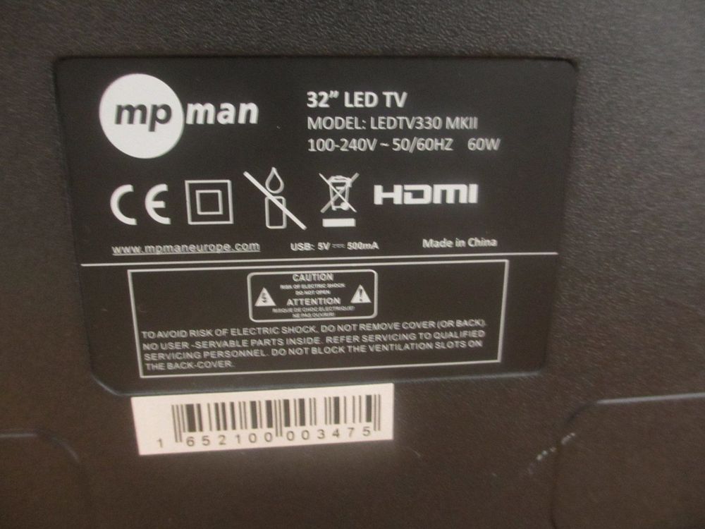 LED TV MPMAN 32 Zoll (Gebraucht) in für CHF 16 – nur Abholung auf ...