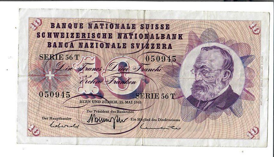 Banknote 10 Schweizer Franken | Kaufen auf Ricardo