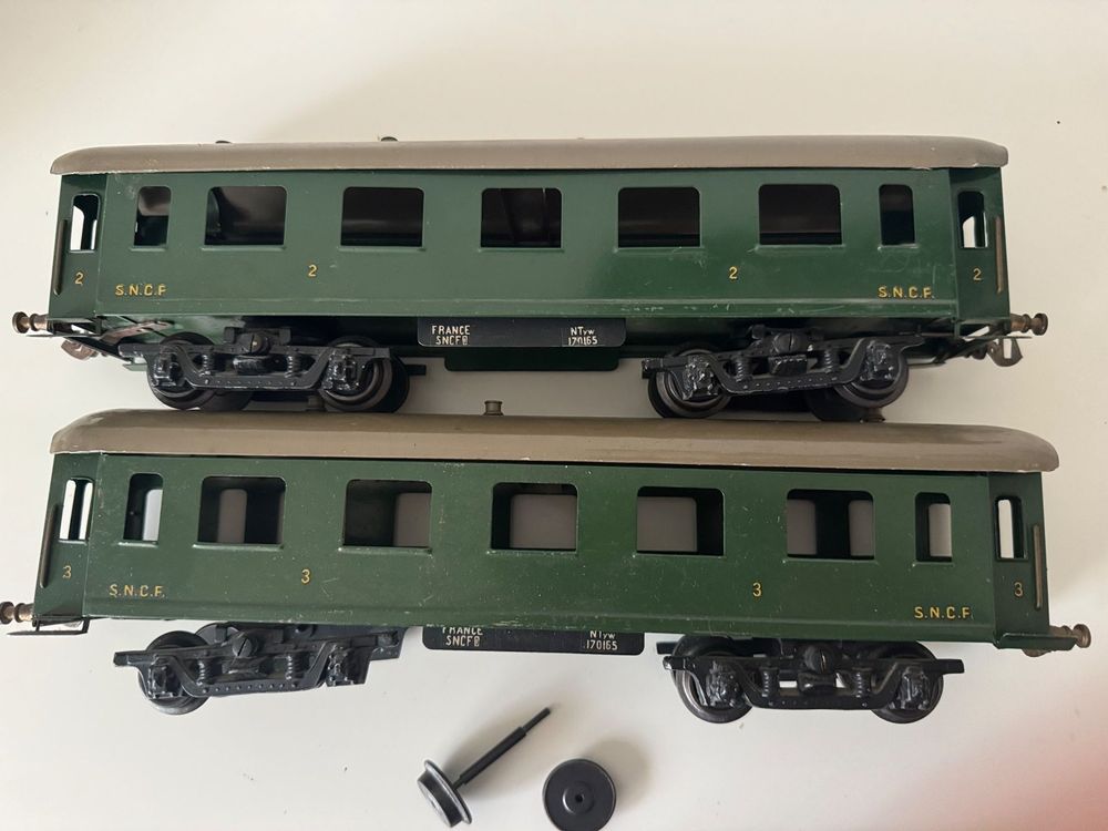 2 x Personenwagen SNCF France, 4achsig, Spur 0 (Gebraucht) in ...